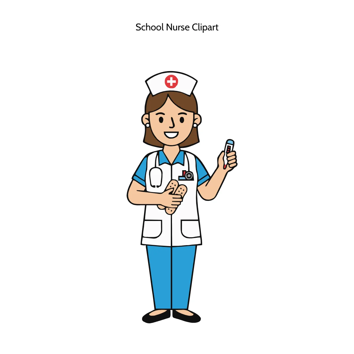 Free School Nurse Clipart Template to Edit Online