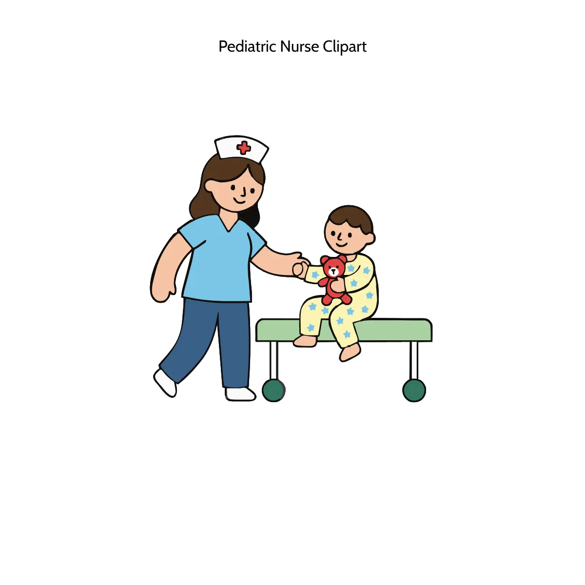 Free Pediatric Nurse Clipart Template to Edit Online