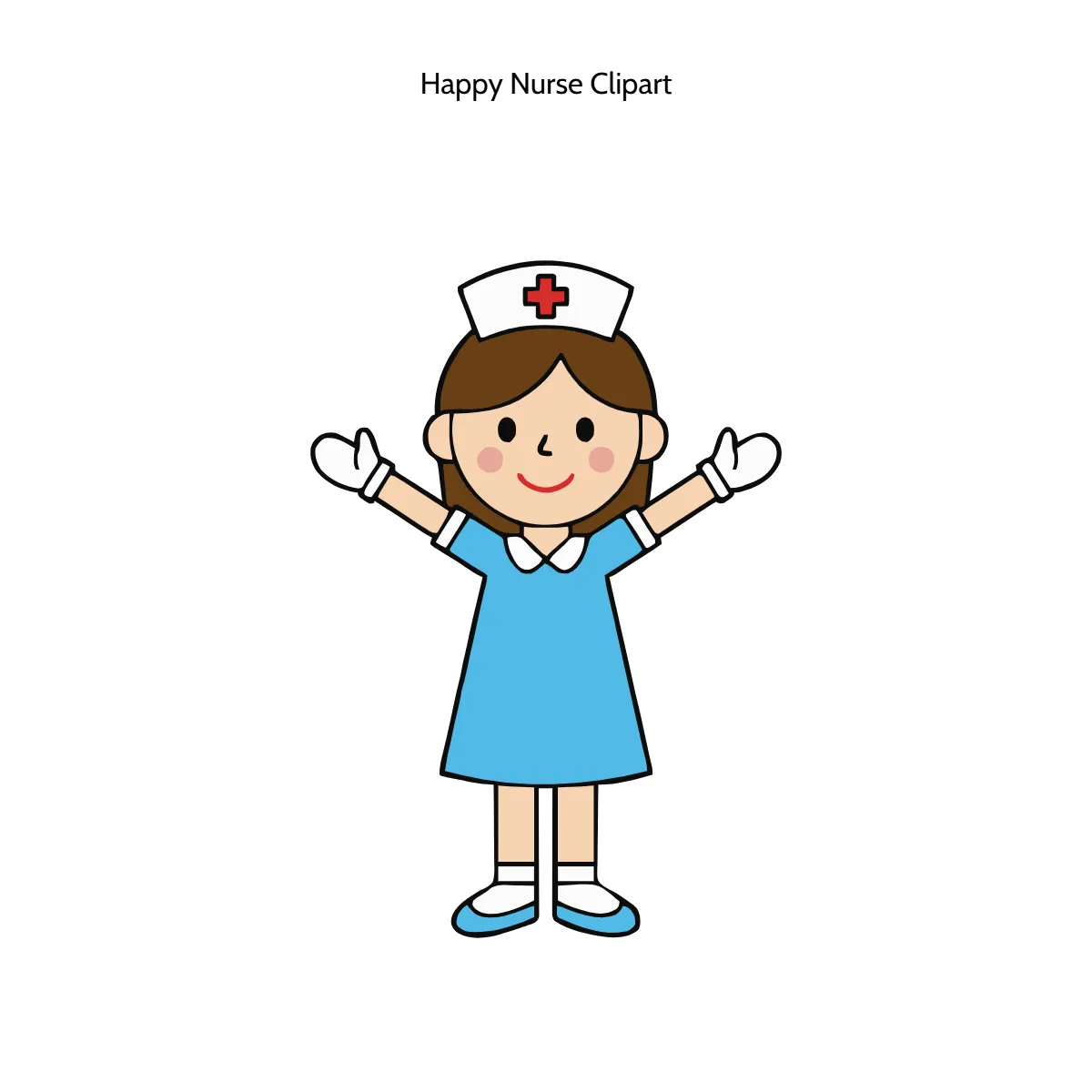 Free Happy Nurse Clipart Template to Edit Online