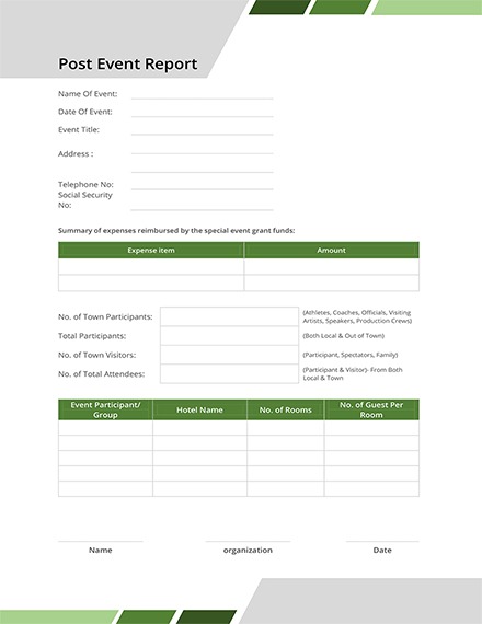 22 Event Report Templates PDF Word Docs Pages