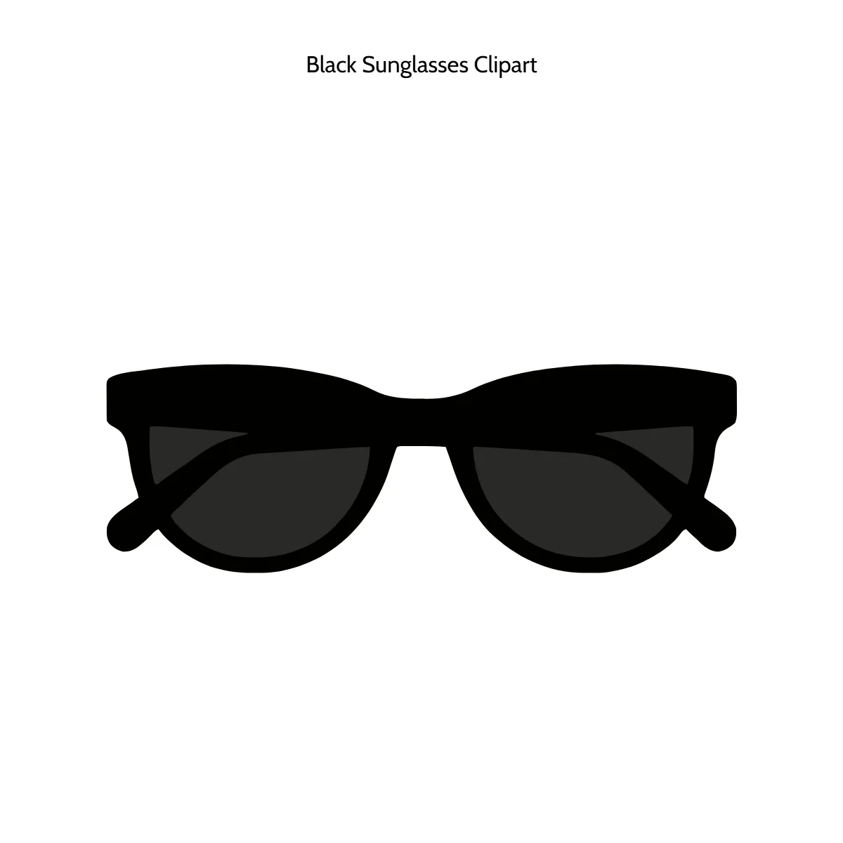 Free Black Sunglasses Clipart Template to Edit Online