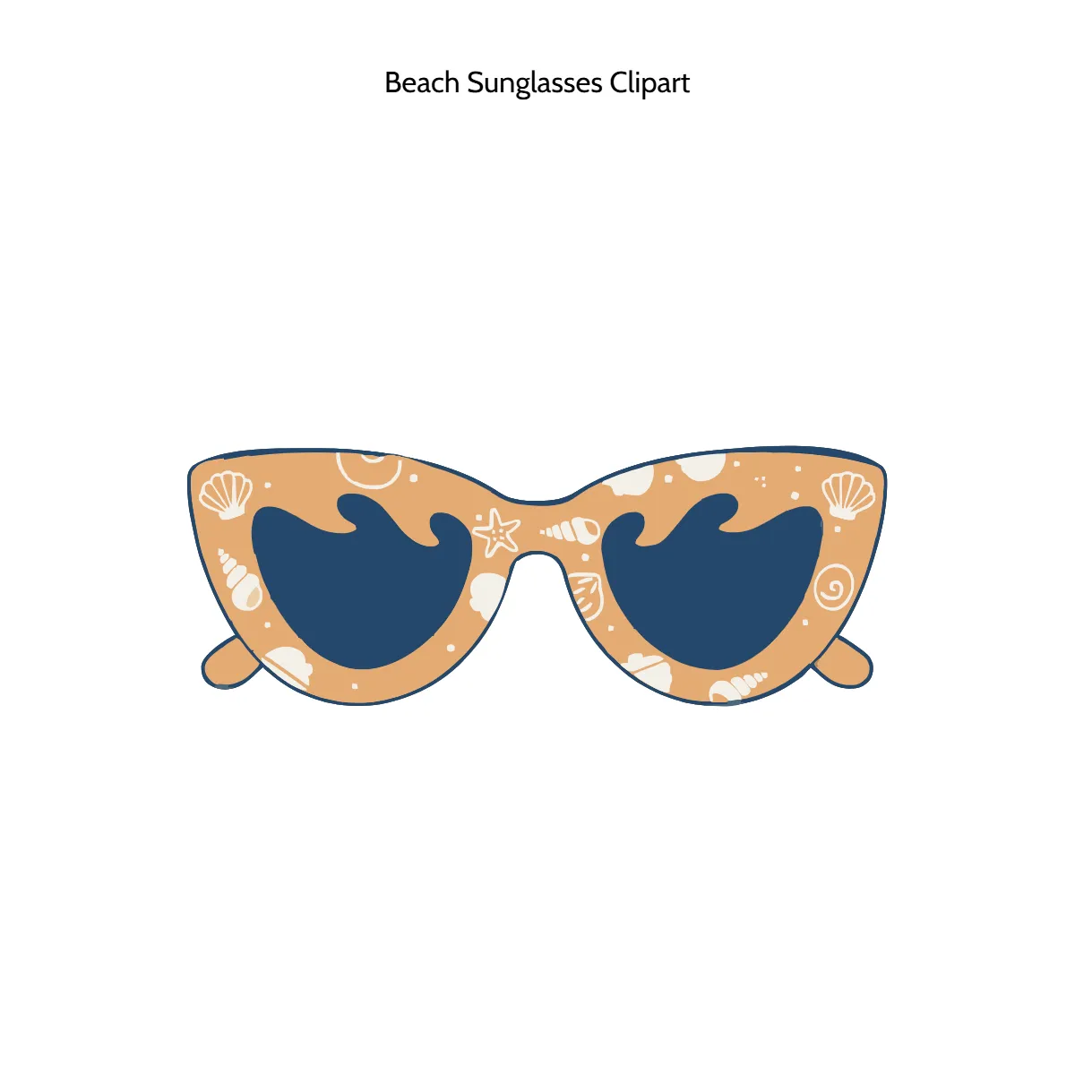 Free Beach Sunglasses Clipart Template to Edit Online