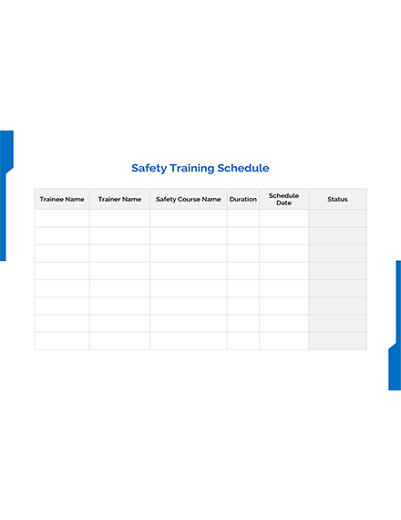 Free Work Training Schedule Template Download 128 Schedules In Word 