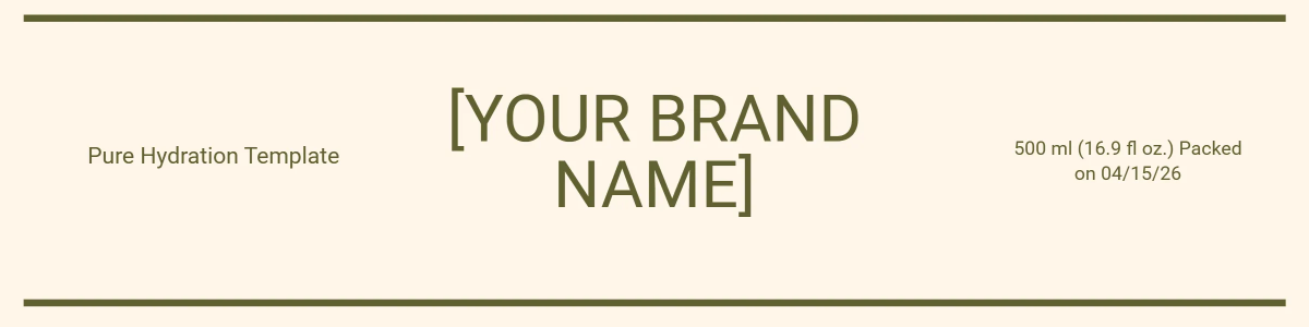 Free Editable Event Water Bottle Label Template to Edit Online