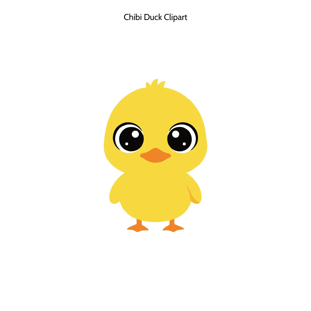 Free Chibi Duck Clipart Template to Edit Online