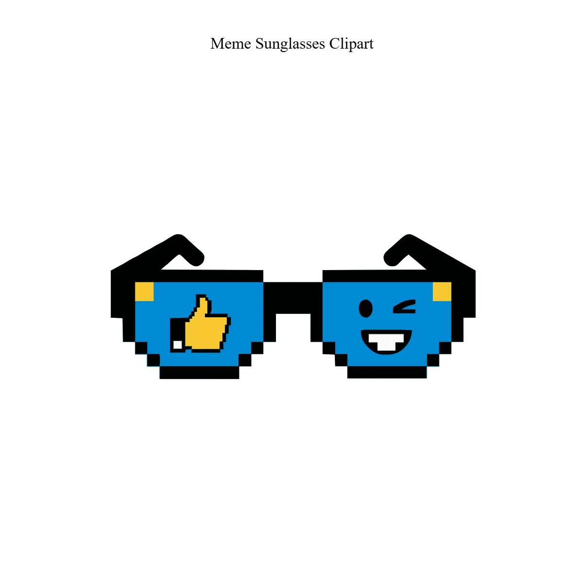 Free Meme Sunglasses Clipart Template to Edit Online