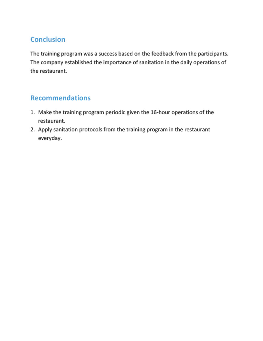 Training Report Format Template - Google Docs, Word | Template.net