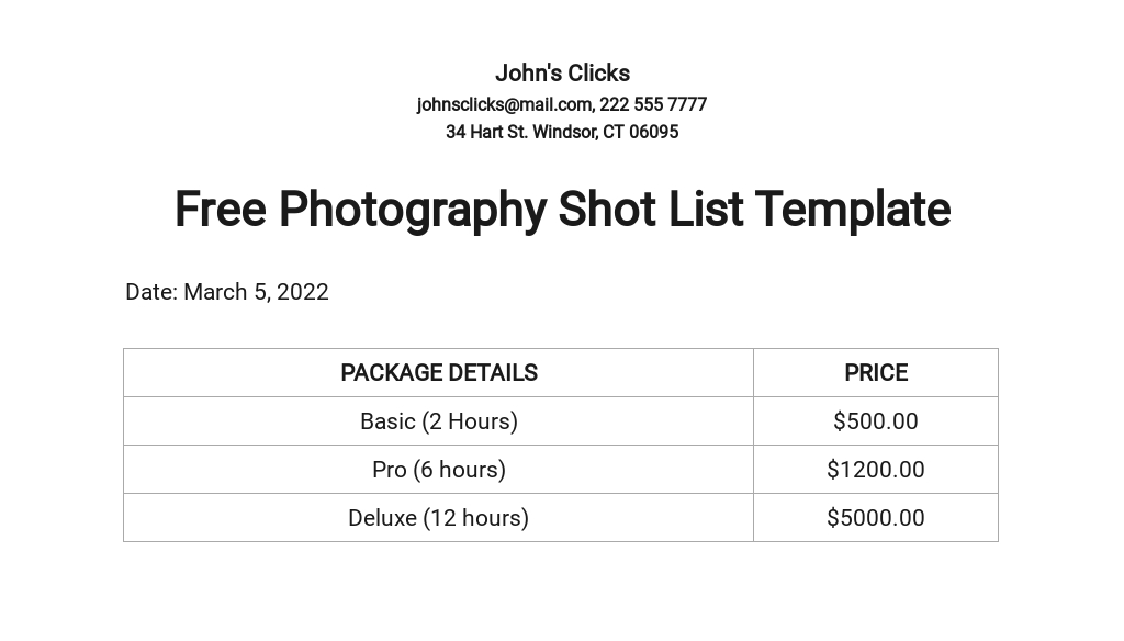 FREE Wedding List Template - Word (DOC)