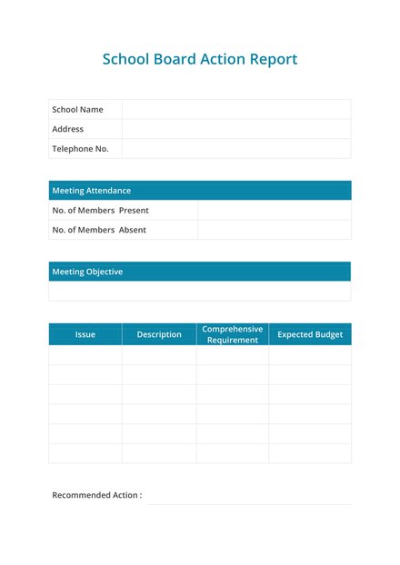 School Board Report Template: Download 154+ Reports in Word, Pages, PDF ...