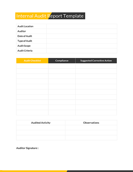 Audit Non conformance Report Template: Download 154+ Reports in Word ...