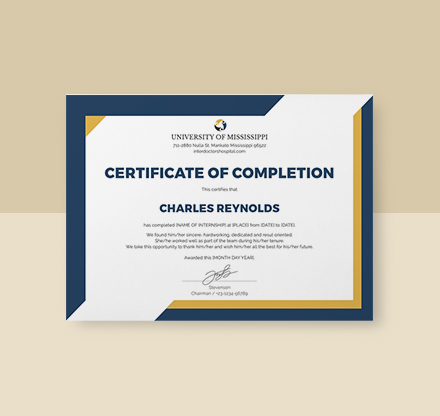 Free Internship Certificate Template: Download 200+ Certificates in ...