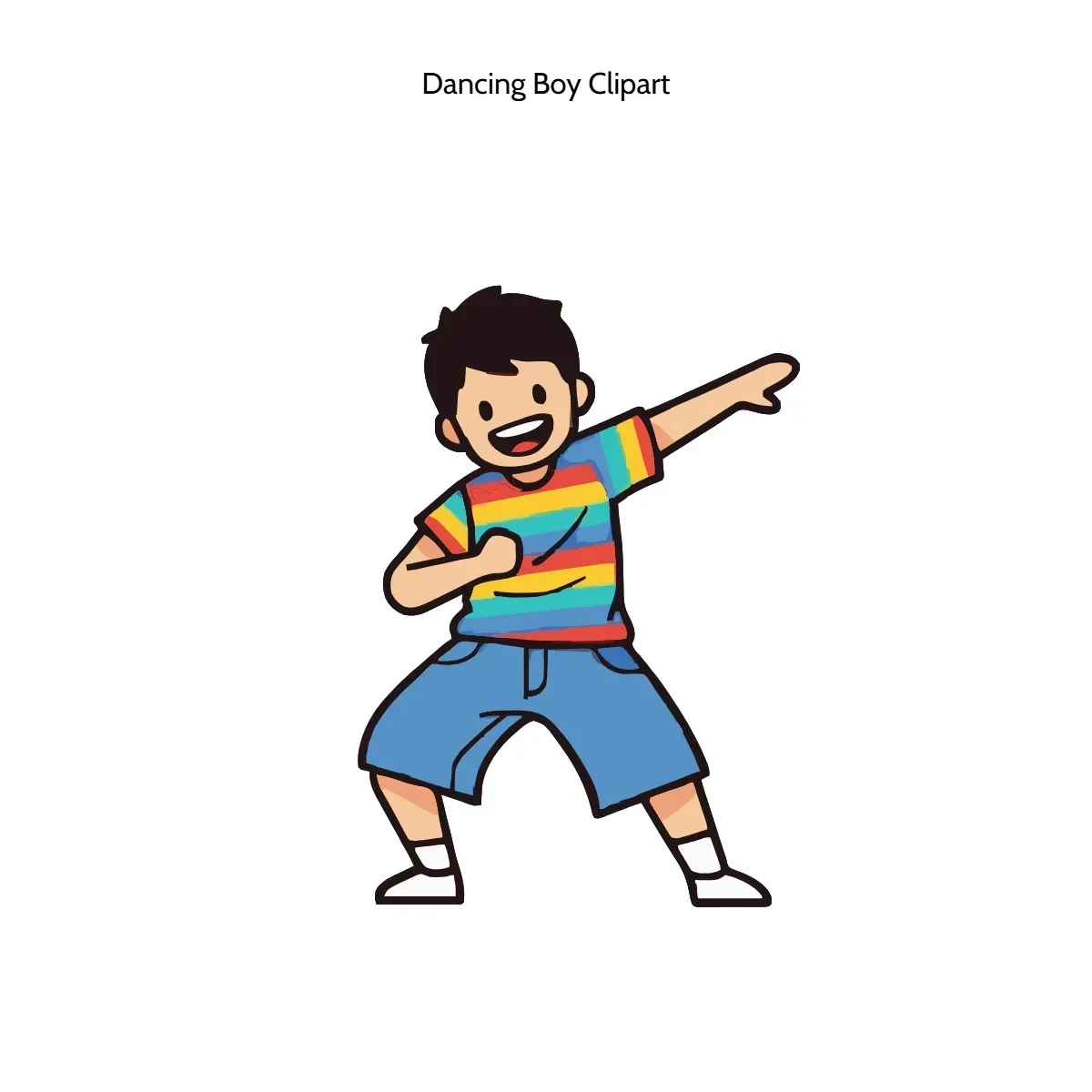 Free Dancing Boy Clipart Template to Edit Online
