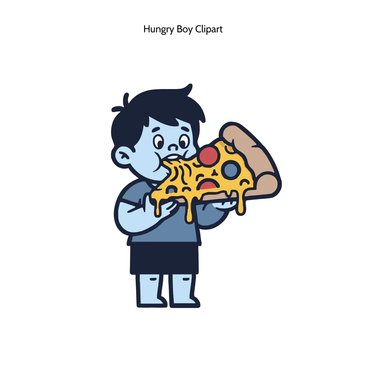 Free Hungry Boy Clipart Template to Edit Online