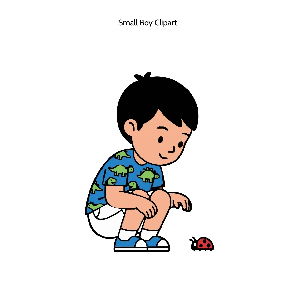 Free Small Boy Clipart Template to Edit Online