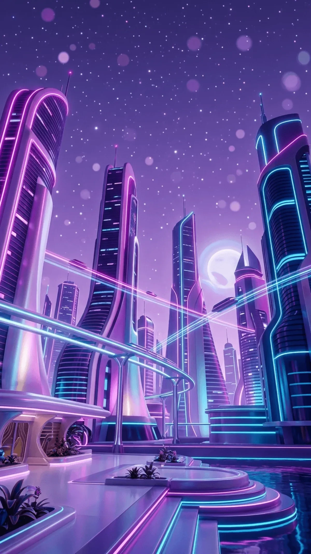 Free Futuristic TikTok Background Template to Edit Online
