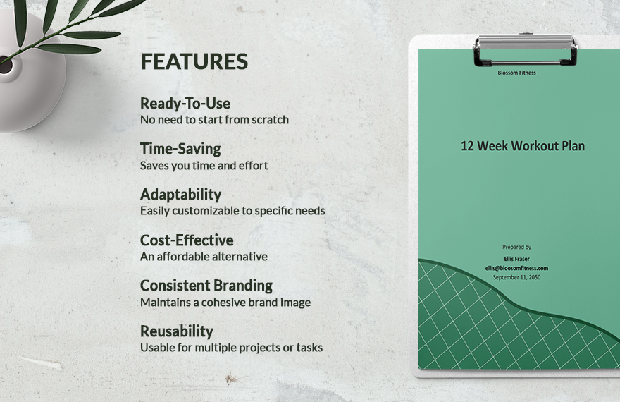 Free 12 Week Workout Plan Template Download In Word Google Docs PDF 