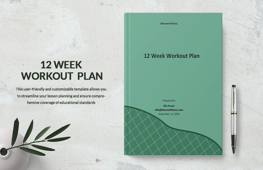 Free 12 Week Workout Plan Template Download In Word Google Docs PDF 