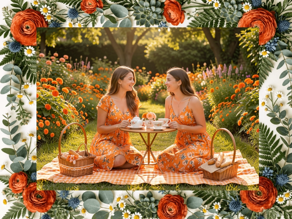 Free Flower Photo Border Template to Edit Online