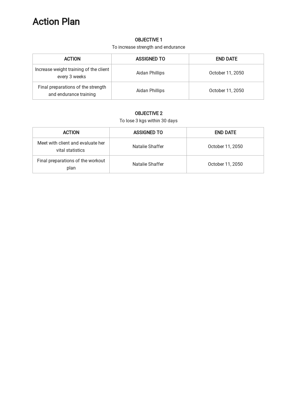 30 Day Workout Plan Template Google Docs Word Apple Pages PDF 