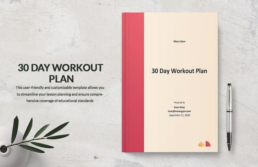 Free 30 Day Workout Plan Template Download In Word Google Docs PDF Apple Pages Template