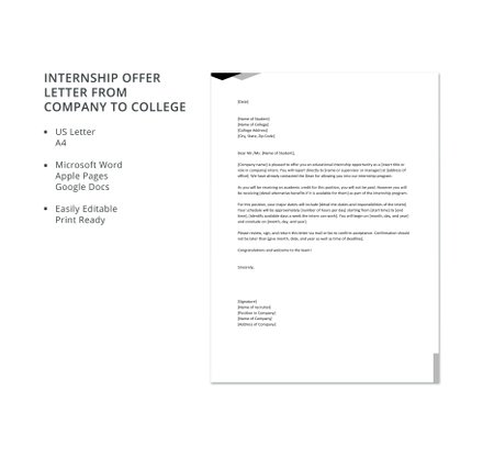 Free Contract Offer Letter Template | Free Templates