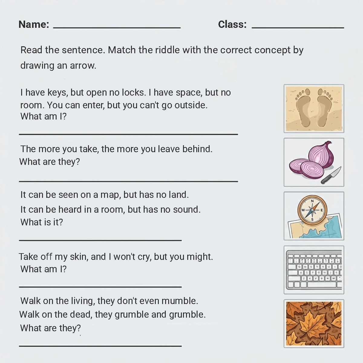 Free Riddle Worksheet Template to Edit Online