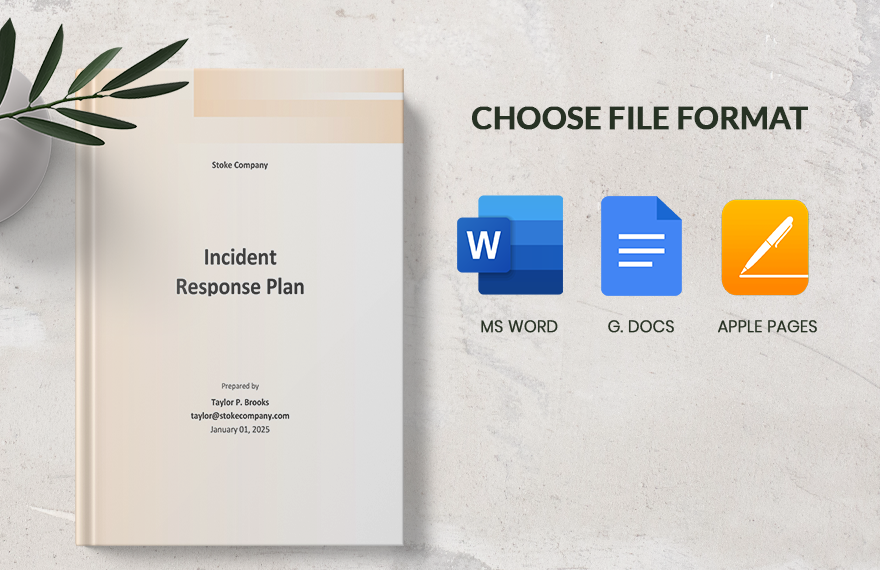 Incident Response Plan Template - Google Docs, Word, Apple Pages, PDF ...