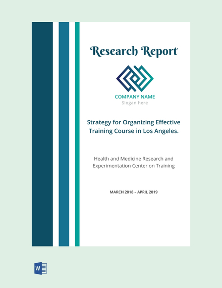 Business Report Cover Page Template Google Docs Word Template
