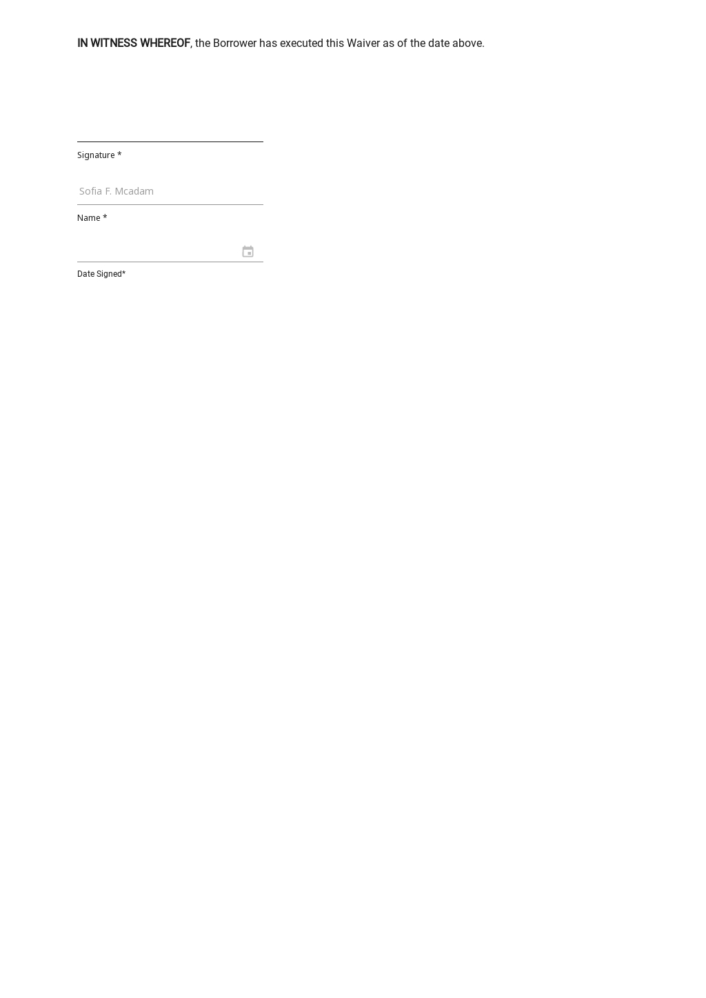 Property Inspection Waiver Template - Google Docs, Word | Template.net
