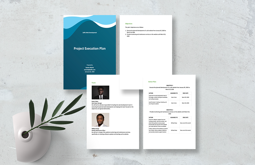 Project Execution Plan Template - Download in Word, Google Docs, PDF ...