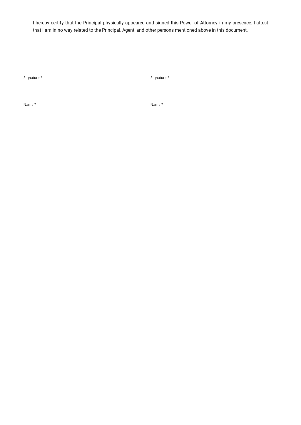 Temporary Health Care Power of Attorney Form Template [Free PDF] - Word ...