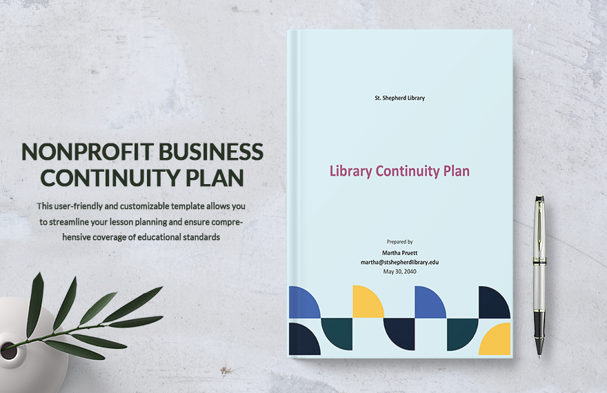 Nonprofit Business Continuity Plan Template Word Google Docs PDF 