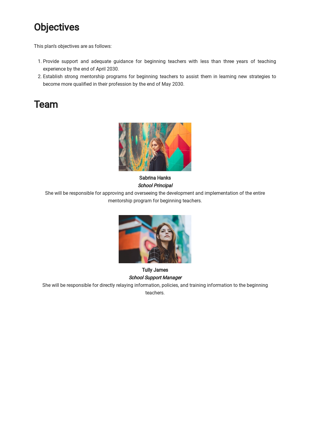 Teacher Support Plan Template [Free PDF] - Google Docs, Word | Template.net