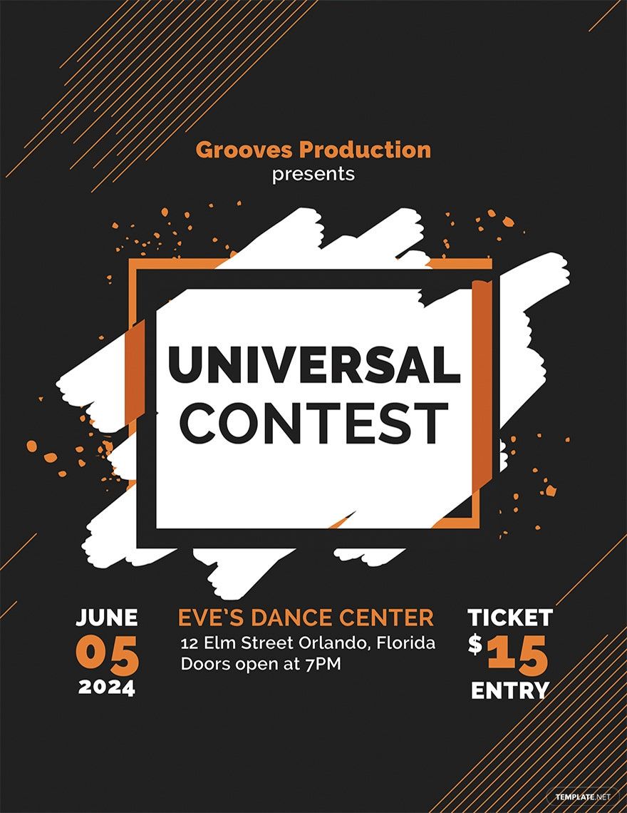 Contest Flyers Templates Publisher Design Free Download Template