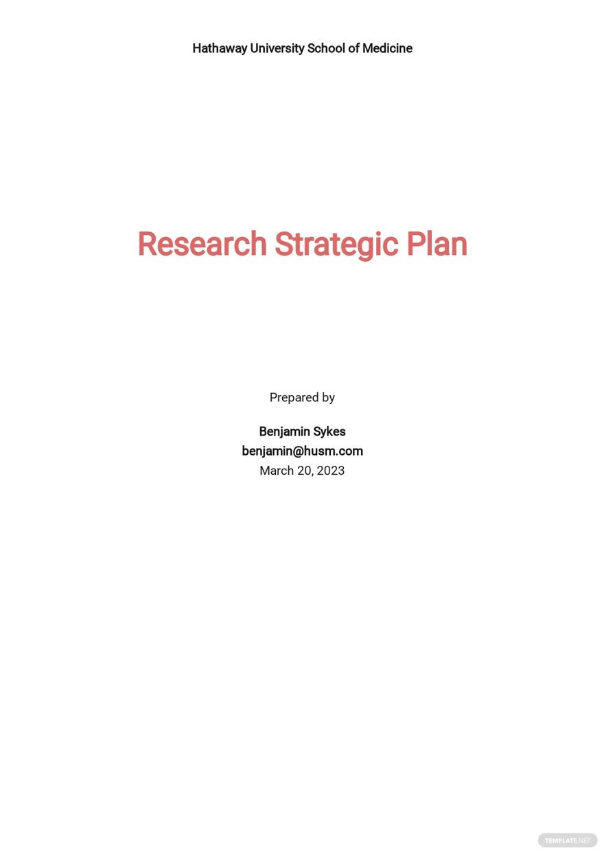Research Project Plan Template - Google Docs, Word, Apple Pages, PDF ...