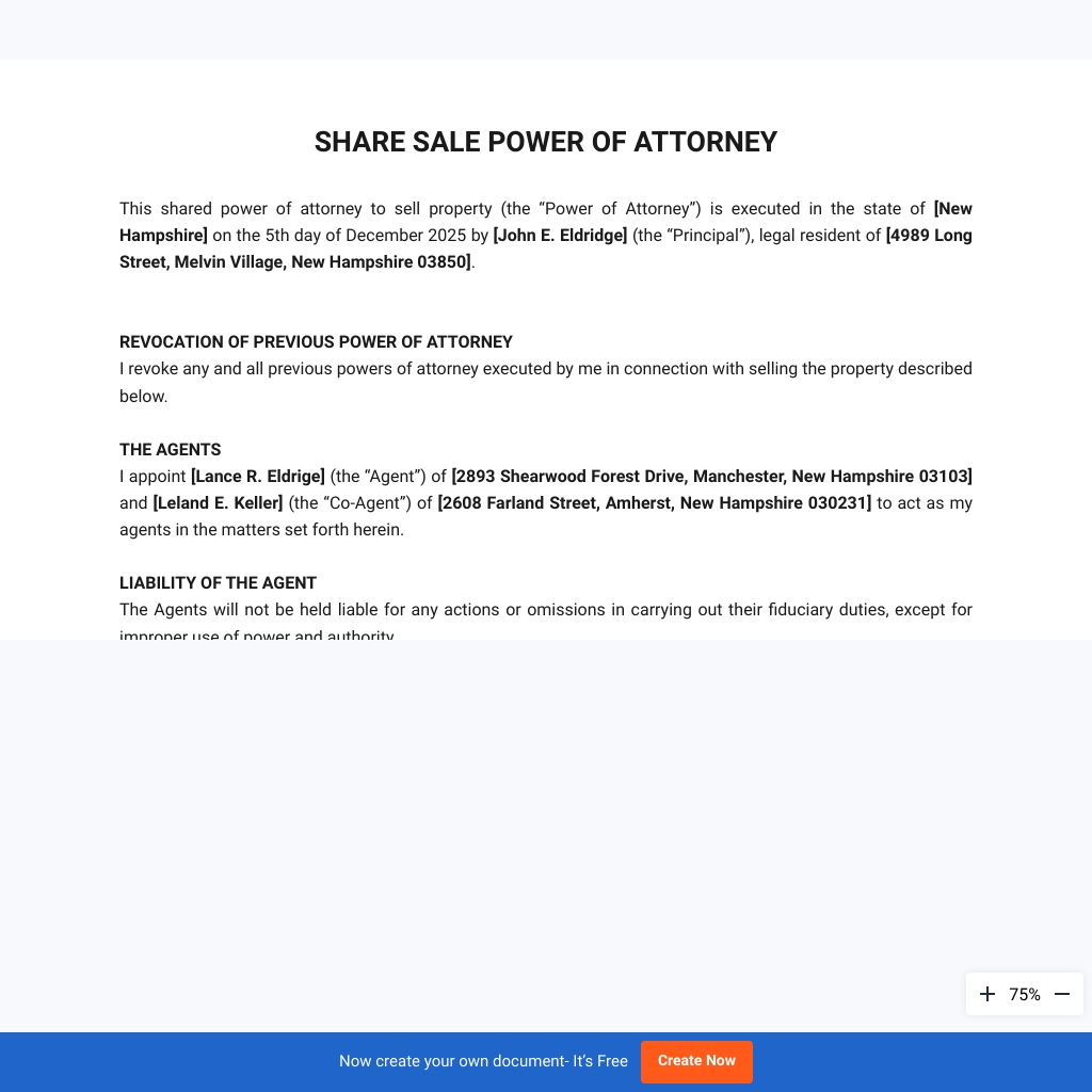 Pharmacy Sale Power of Attorney Template - Download in Word, Google ...