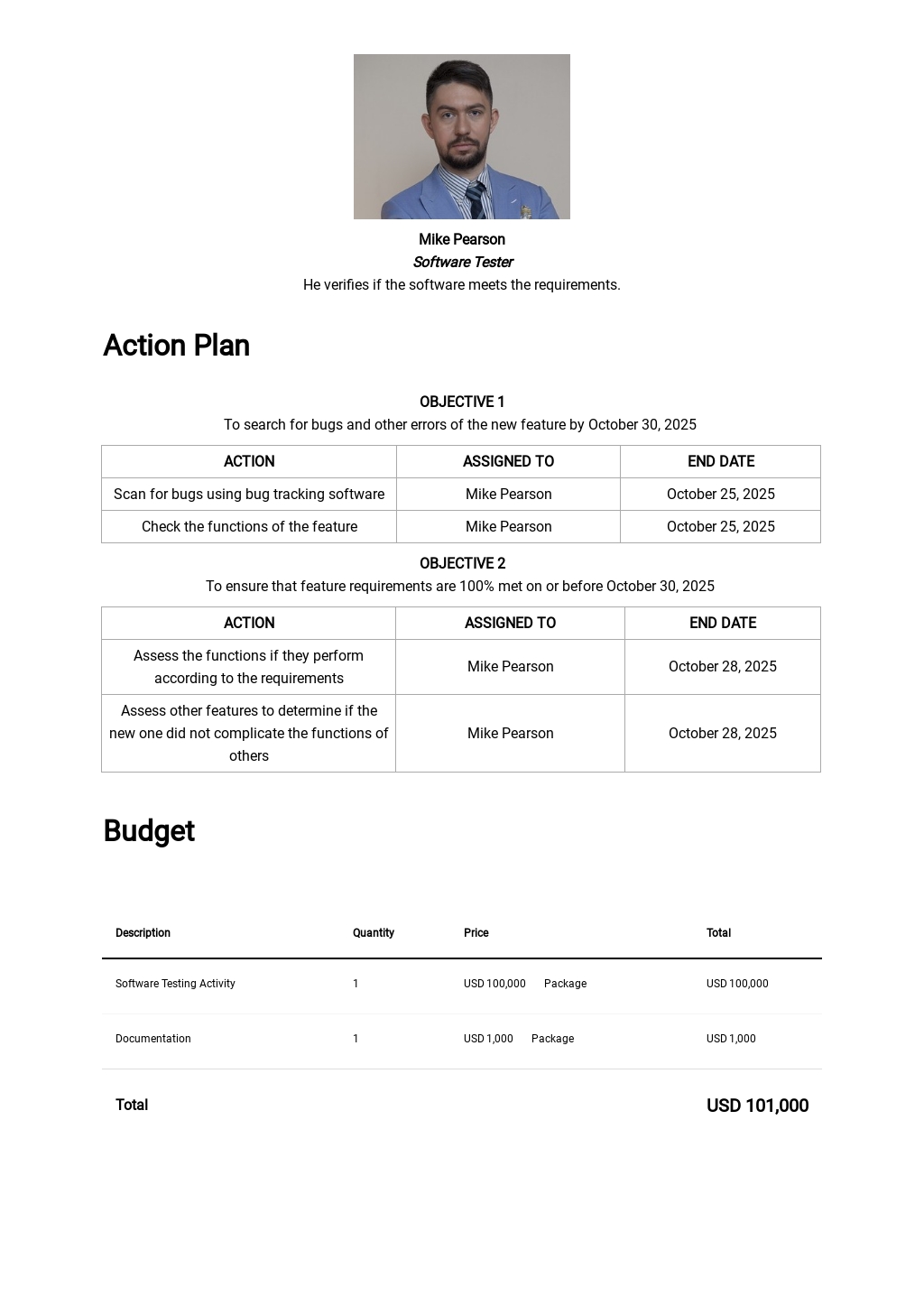 Free Release Test Plan Template - Google Docs, Word, Apple Pages, PDF ...
