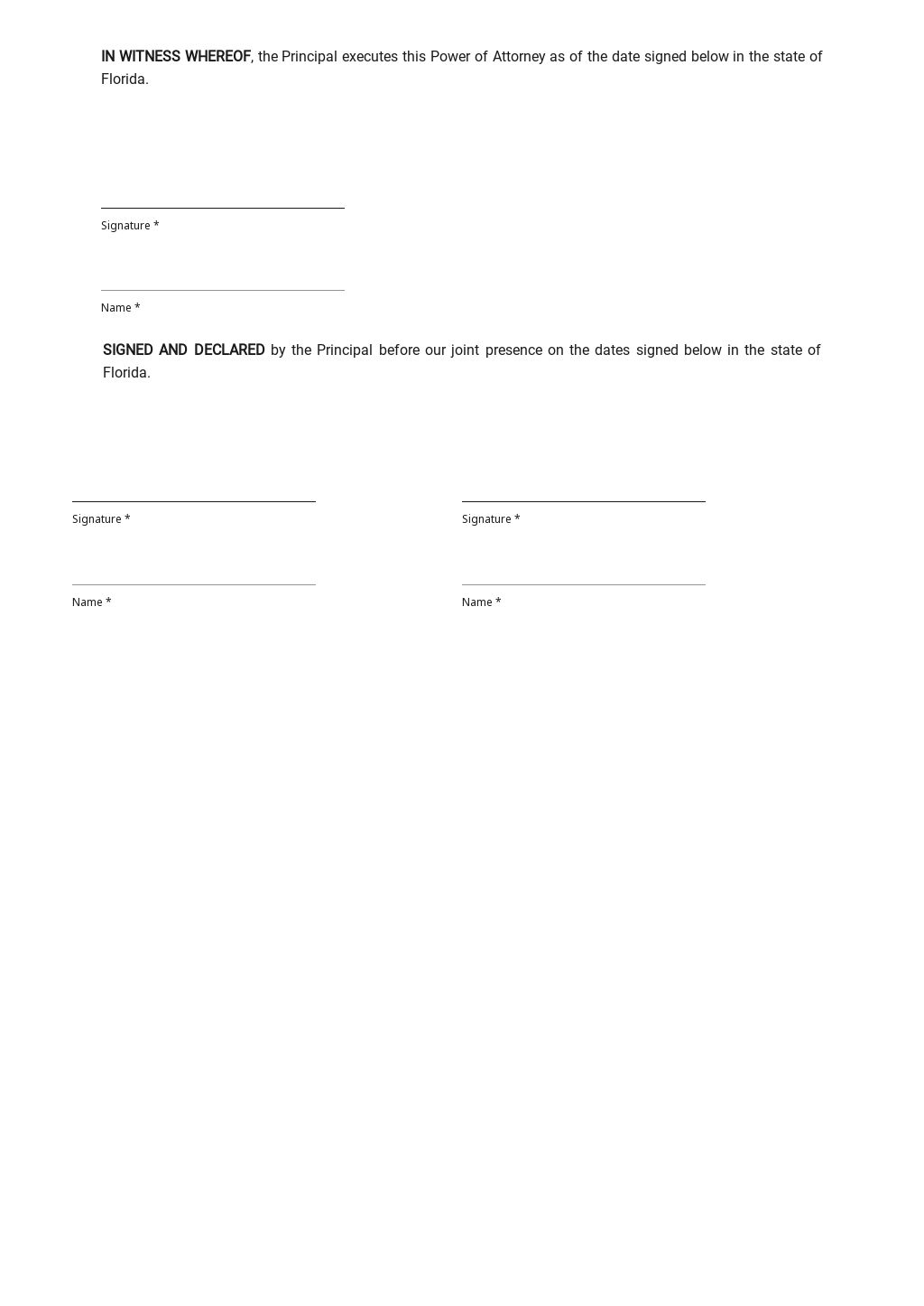 Free Sample Special Power of Attorney Template - Download in Word ...