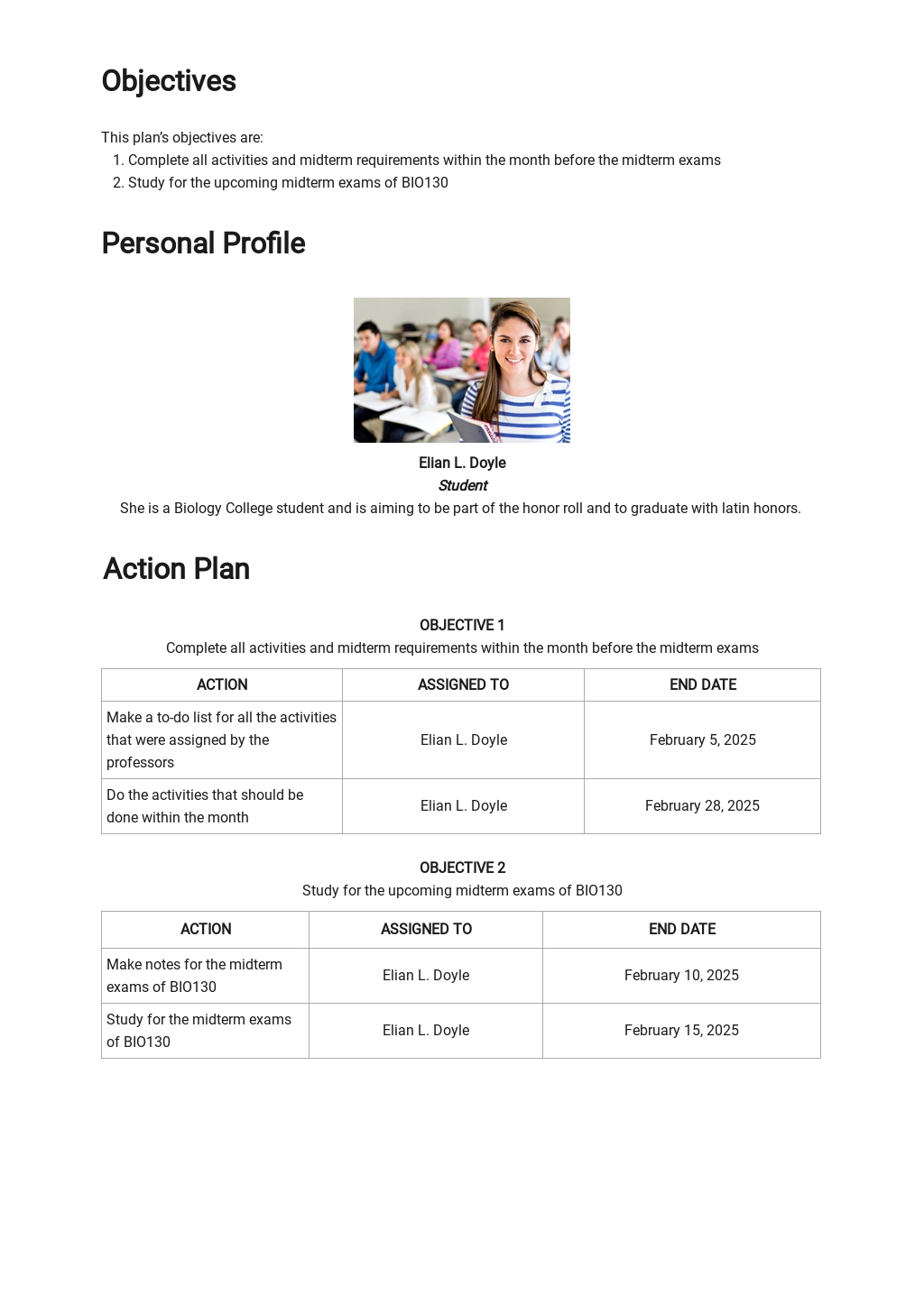 Study Management Plan Template - Google Docs, Word, Apple Pages, PDF ...