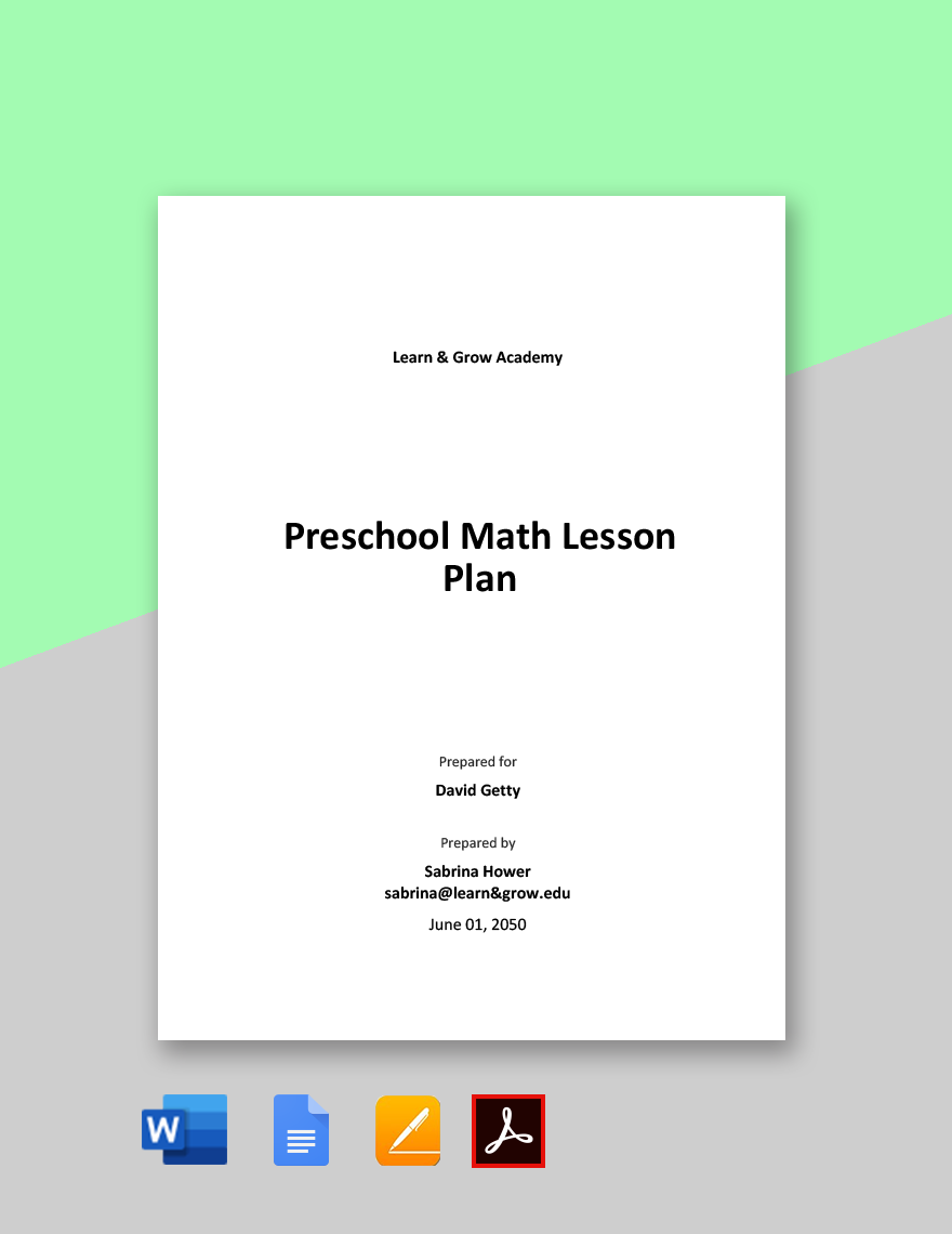 Free Simple Practical Lesson Plan Template - Google Docs, Word, Apple ...