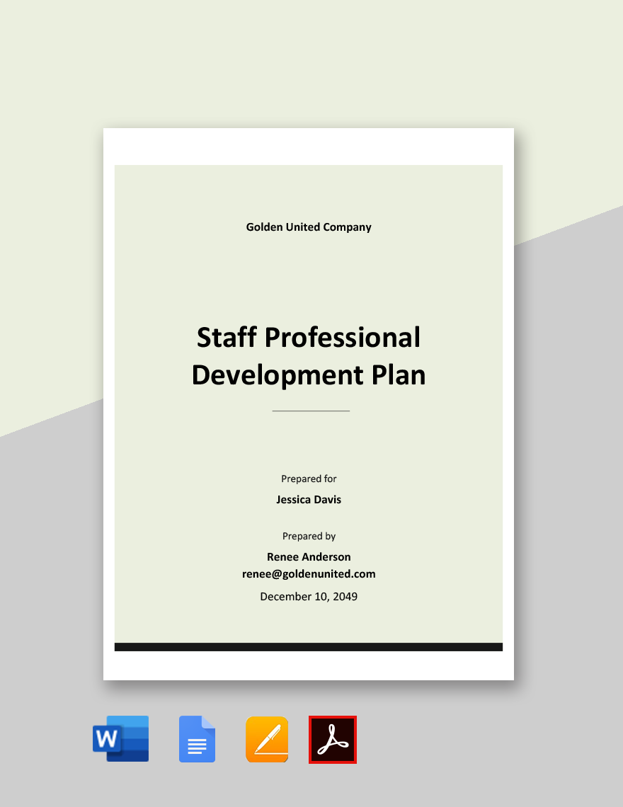 Staff Professional Development Plan Template Google Docs Word Apple Pages PDF Template staff-professional-development-plan-template-google-docs-word-apple-pages-pdf-template