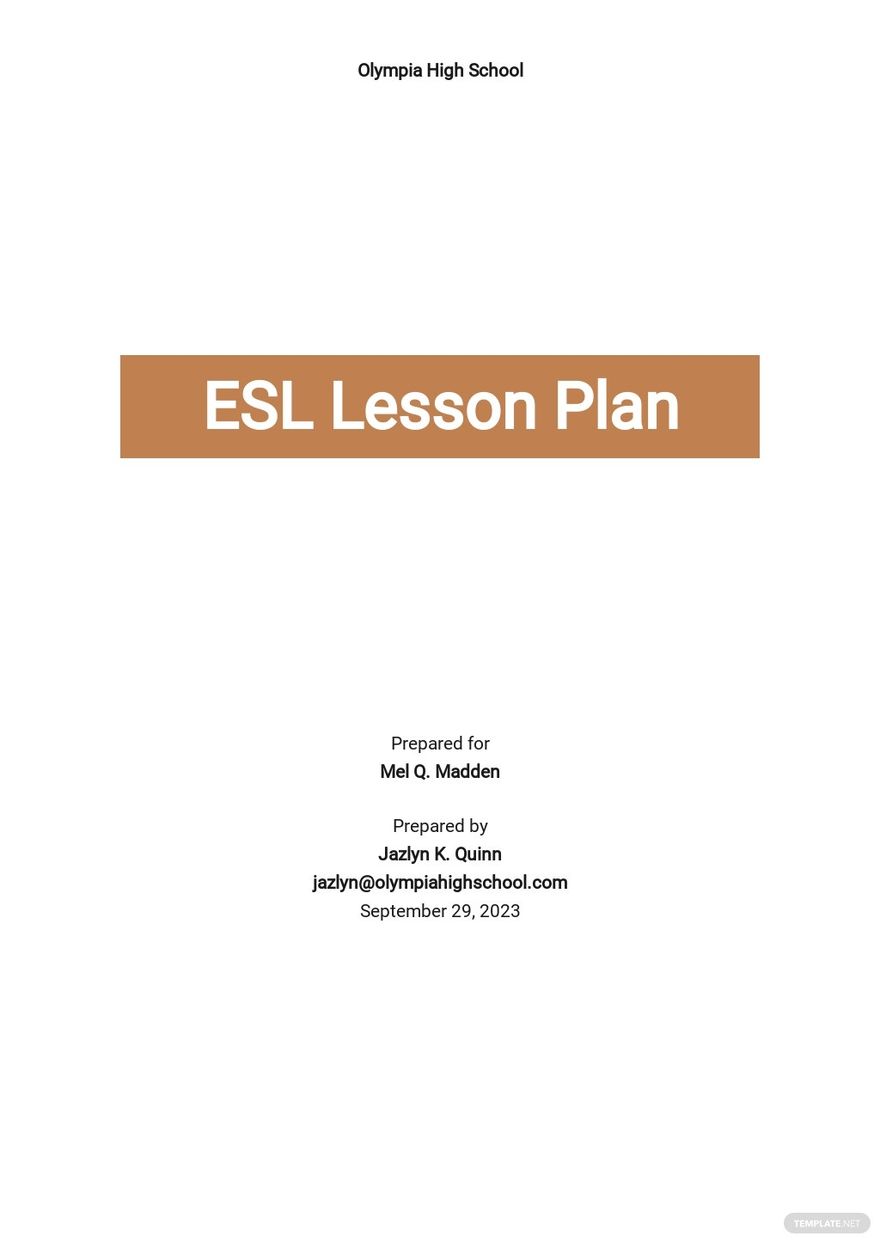 High School Weekly Lesson Plan Template - Google Docs, Word, Apple ...