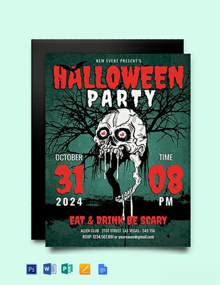 Free Scary Binder Cover Template - Word, Apple Pages, PSD, PDF ...