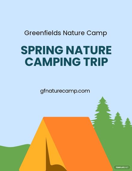 Camping Flyer Templates Design Free Download Template