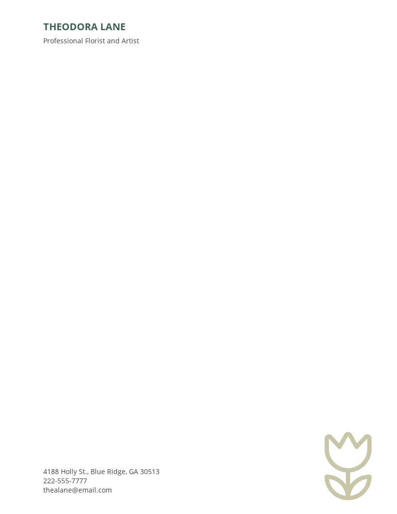 11+ FREE Artist Letterhead Templates [Customize & Download] | Template.net