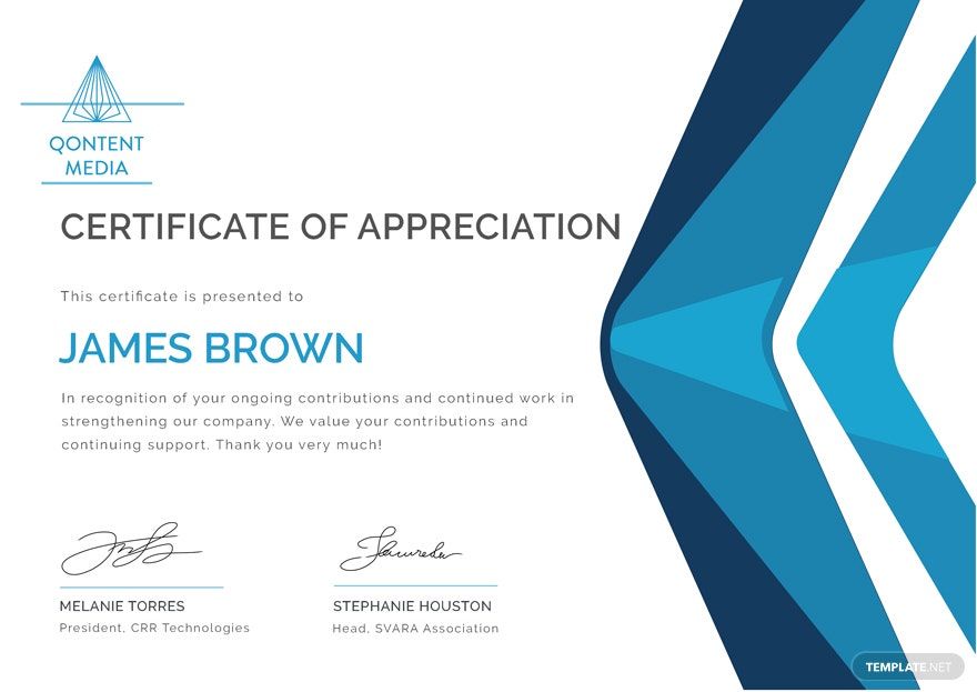 FREE Employee Appreciation Certificate PDF Template Download 