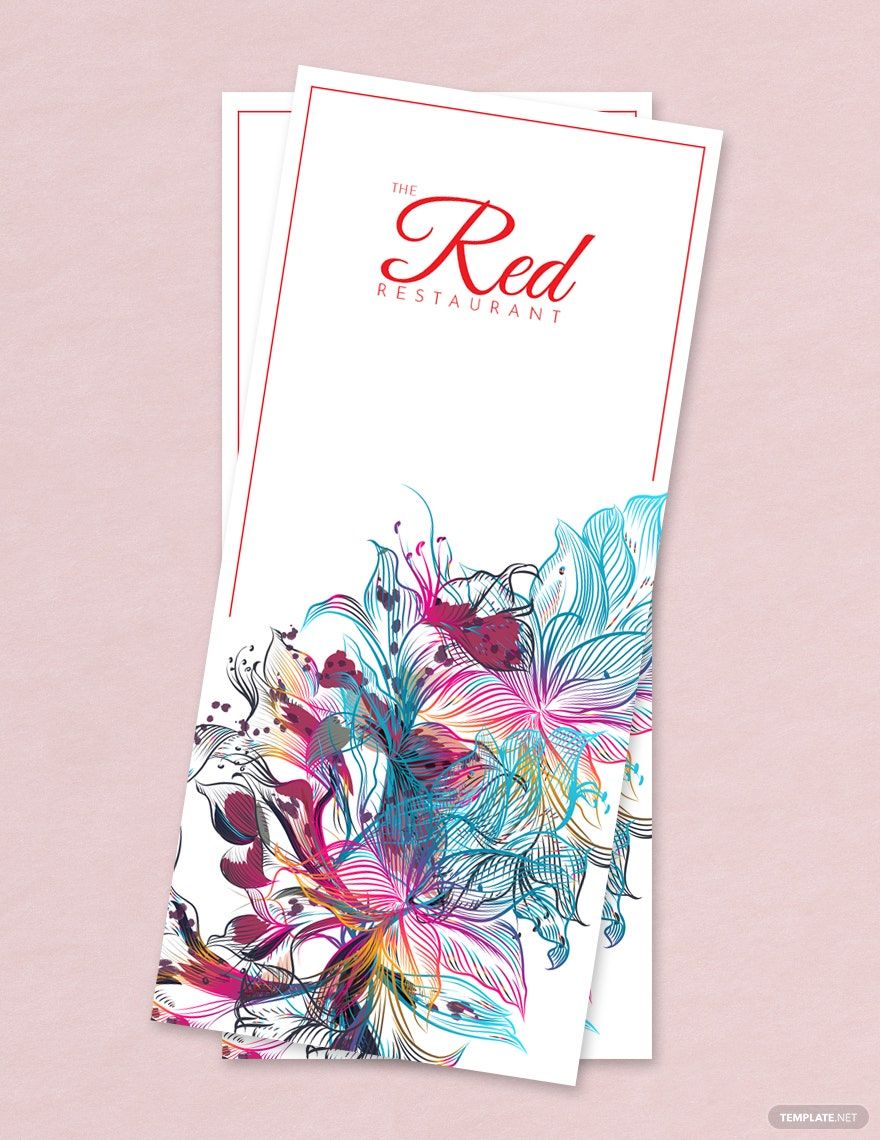 Menu Card Template Download In Word Google Docs PDF Illustrator 