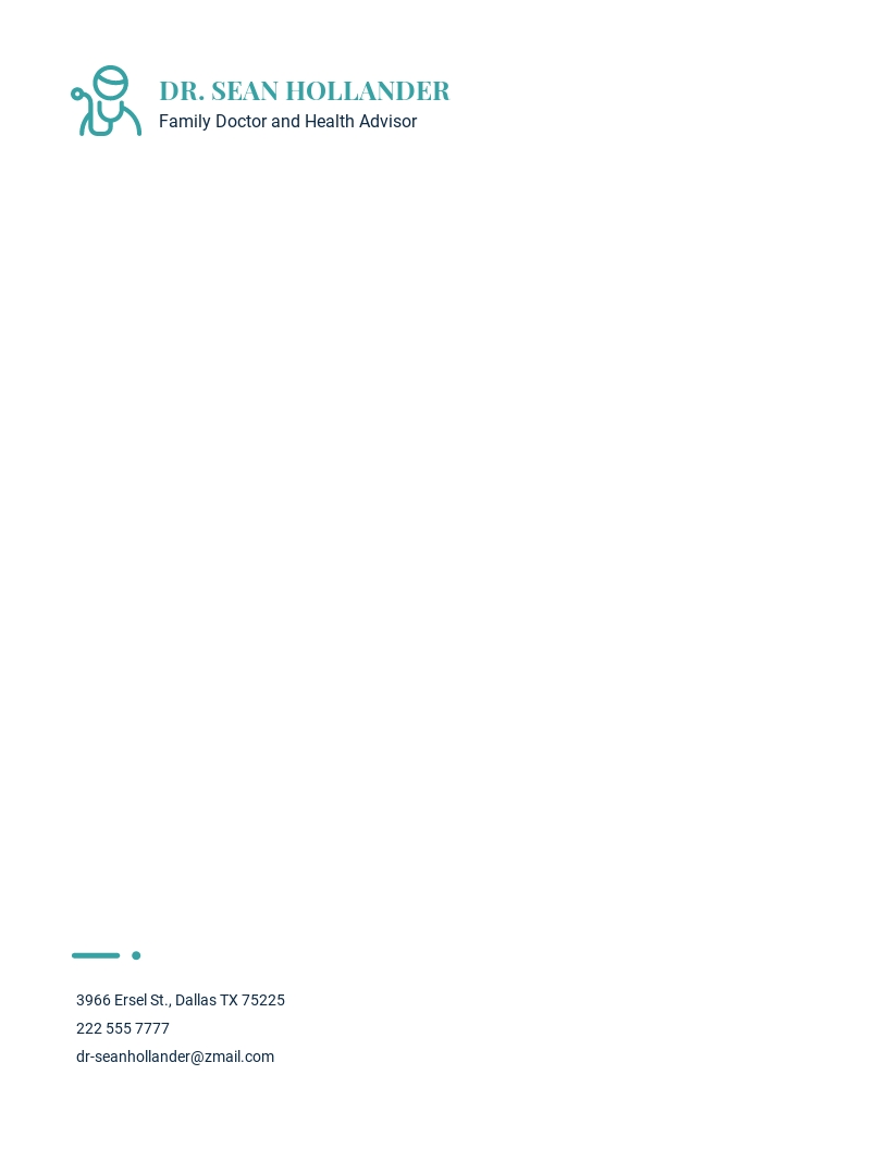 Doctor s Office Letterhead Template Free JPG Illustrator InDesign 