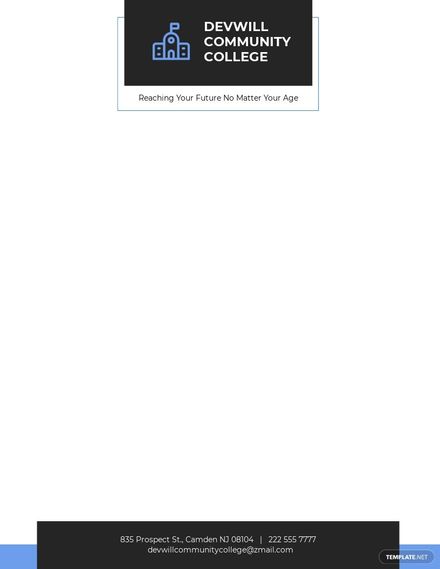 Community Service Hours Letterhead Template - Google Docs, Word ...