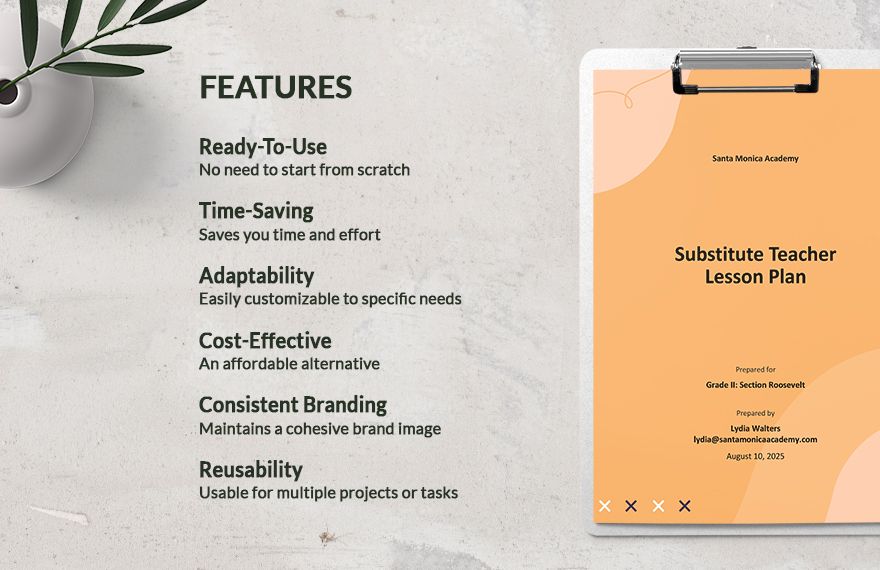Substitute Teacher Lesson Plan Template Download In Word Google Docs 